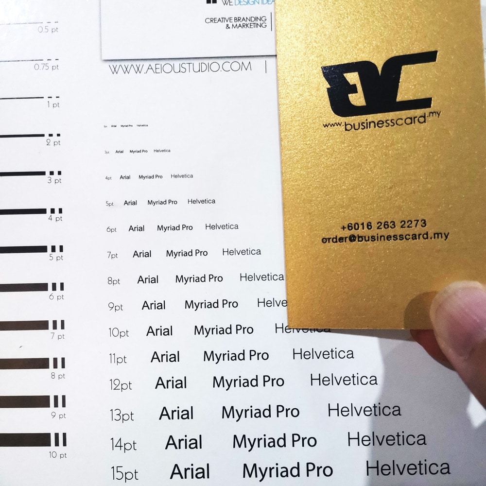 Business Card Font Size Important Of Print Readability
