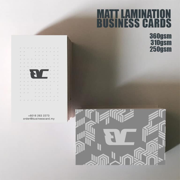 Matt Lamination Business Cards | Most Popular in Malaysia