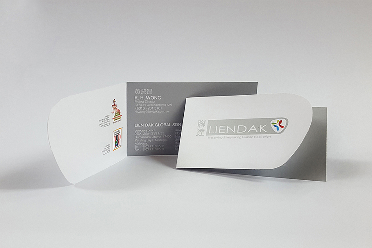 Folded Business Card | Liendak Group | Name Card Printing & Design